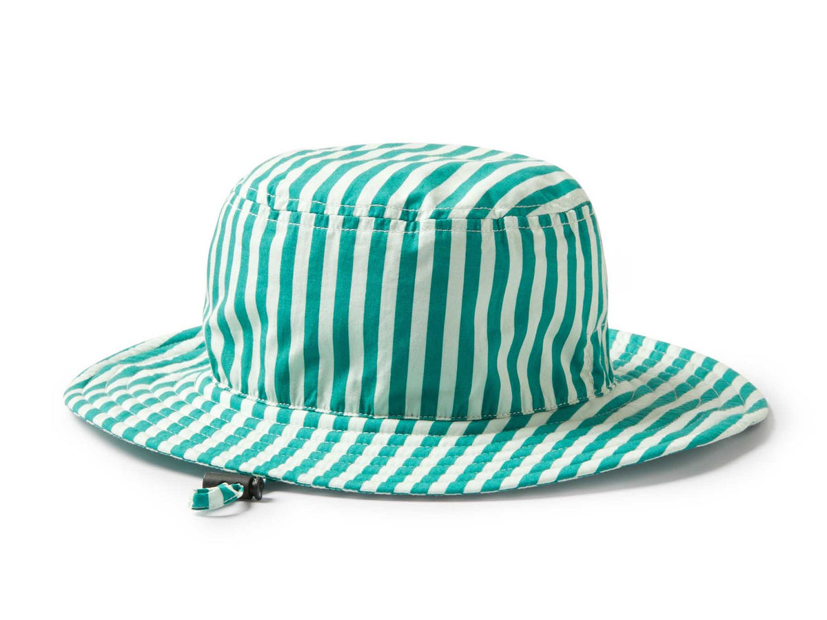 Wilson & Frenchy Sun Hat Green Bean Stripe | Wilson & Frenchy Swim Sun Hat Green Stripe | Young ...