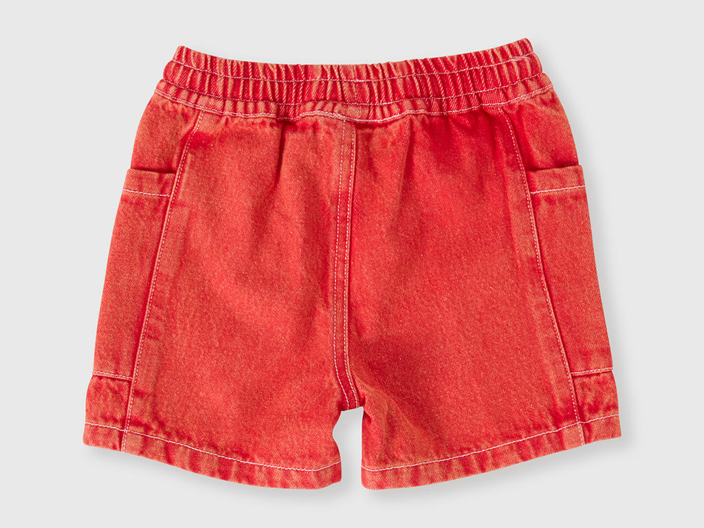 Goldie + Ace Noah Denim Shorts Apple Red | Goldie + Ace Shorts | Goldie ...