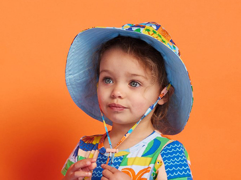 Halcyon Nights Sun Hat Hello Sunshine | Kids and Toddler adjustable Sun ...