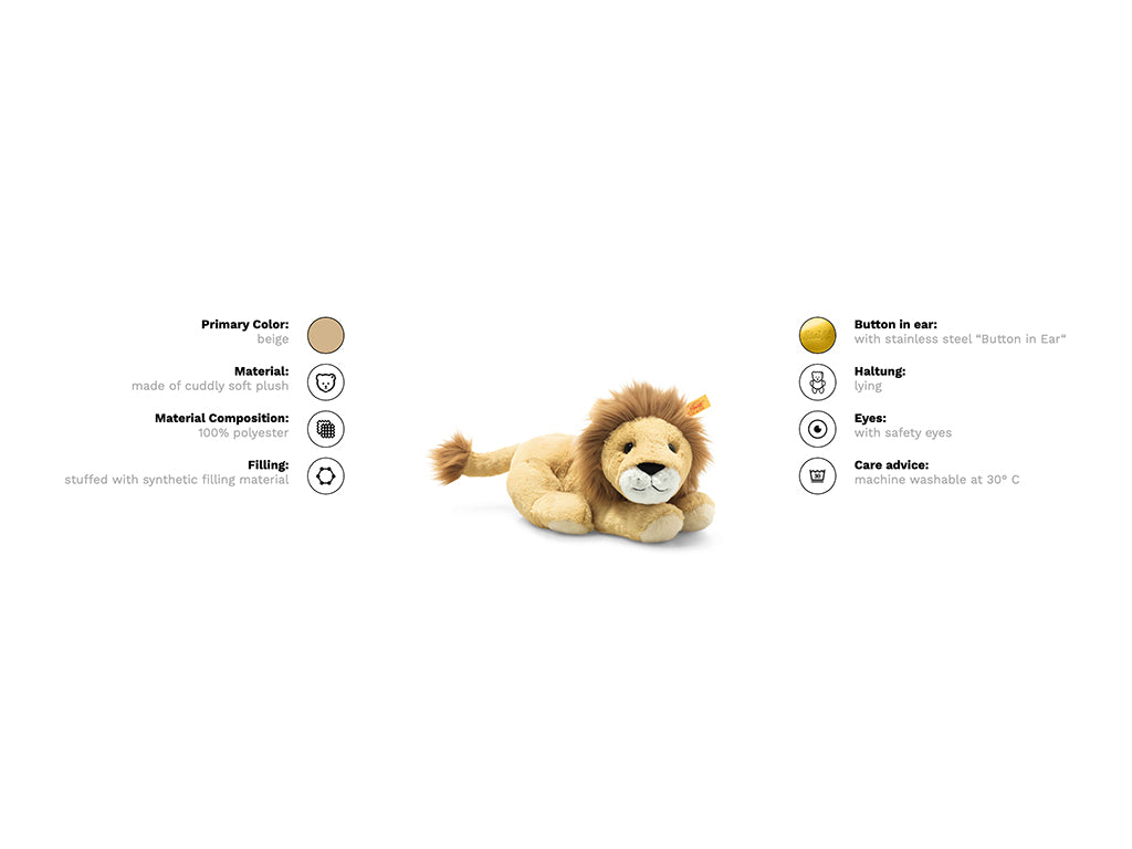Steiff Liam Lion Soft Plush Toy | Steiff Toys Australia | Steiff Lion ...