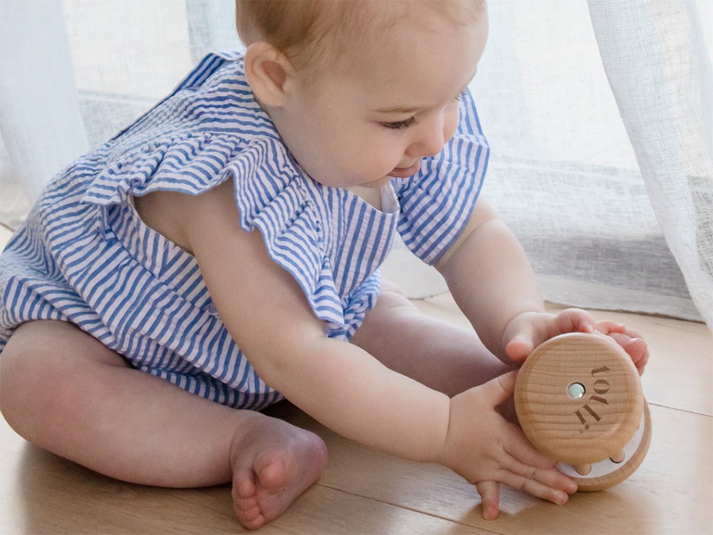 Totli Rolling Rattle | Wooden Rolling Rattle | Wooden toys for Babies ...