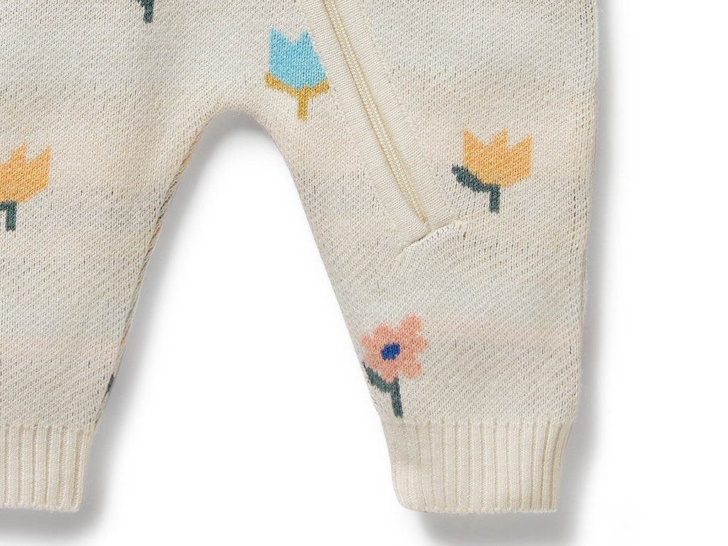 Wilson & Frenchy Knit Jacquard Growsuit Flower Pop | Wilson & Frenchy ...